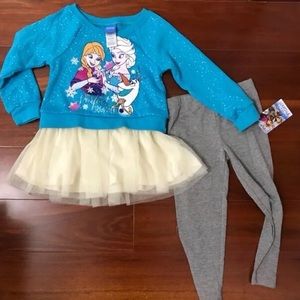 Disney | Matching Sets | Disney Frozen Sparkly Set | Poshmark